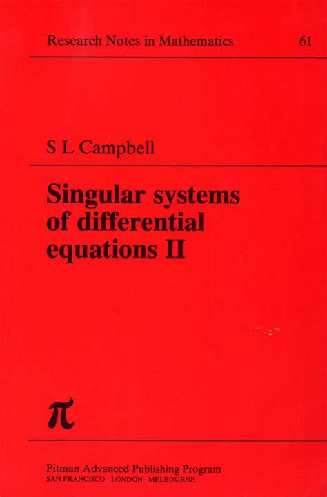 Pdf Singular Systems Of Differential Equations Ii