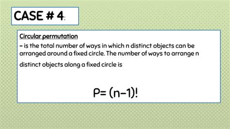 Math Permutation Circular Distinguishable Etcpptx
