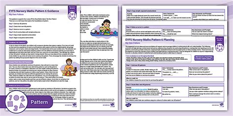 Eyfs Nursery Planning My Own Pattern White Rose Maths