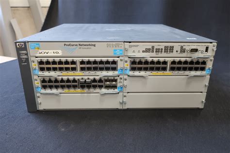 Hp Procurve Network Switch With Hp Gigabit Modules Ps Auction We Value The Future Largest