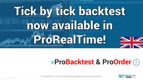 New Tick By Tick Backtest Engine In Probacktest Video Tutorials