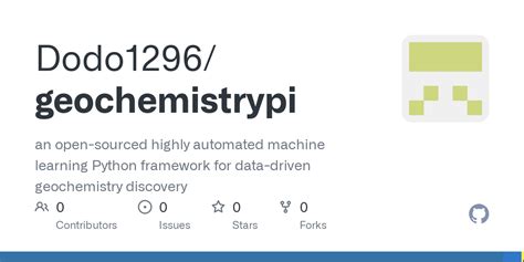 Github Dodo1296 Geochemistrypi An Open Sourced Highly Automated Machine Learning Python