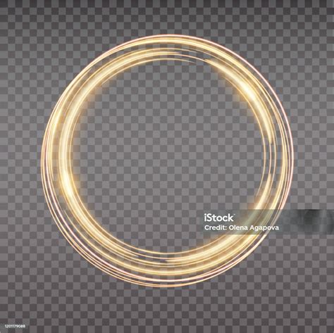 밝은 후광 추상 빛나는 원 투명 한 배경에 빛 광학 효과 후광 벡터 일러스트레이션 Eps10 검은색에 대한 스톡 벡터 아트 및 기타 이미지 Istock
