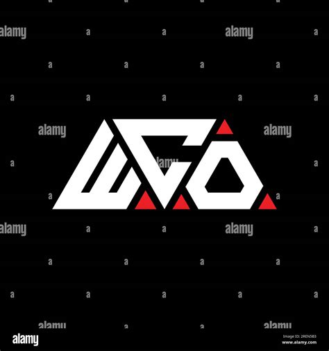 WCO Triangle Letter Logo Design With Triangle Shape WCO Triangle Logo Design Monogram WCO
