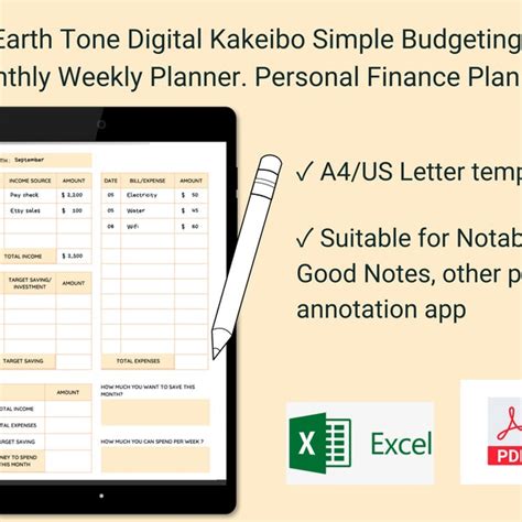 Kakeibo Notebook Etsy