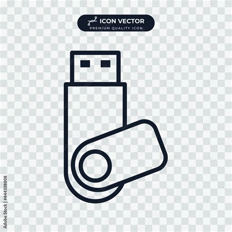 Usb Flash Disk Icon Symbol Template For Graphic And Web Design Collection Logo Vector