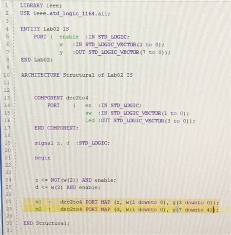 Fill In The Missing Code For A 3 To 8 Decoder Using A