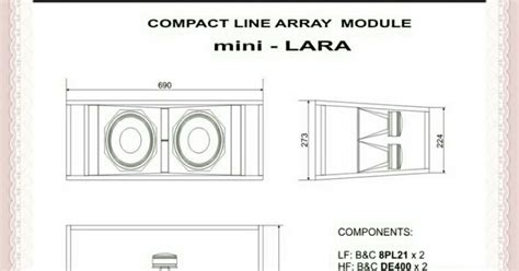 Skema Box Line Array Inch HAZA MUSIK