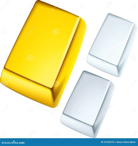 Lingotes Del Oro De La Plata Y Del Platino