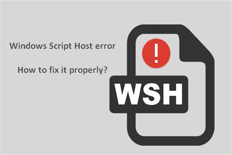 Solucionado Error De Windows Script Host En Windows 10 Minitool