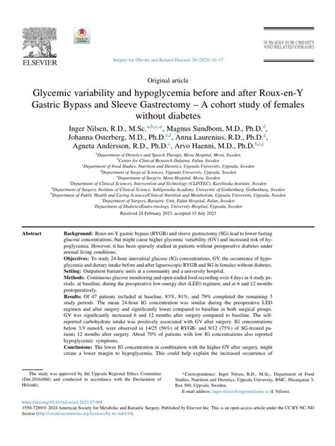 Glycemic Variability And Hypoglycemia Before And A Pdf Hypoglycemia