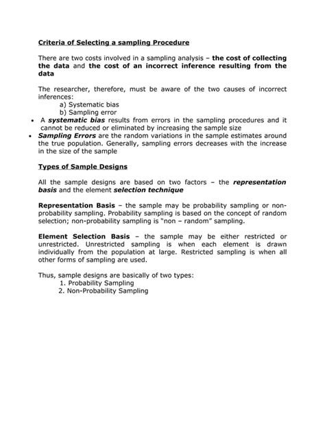 Sampling Design Pdf