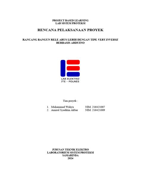 Rancang Bangun Rele Arus Lebih Dengan Tipe Very Inverse Berbasis