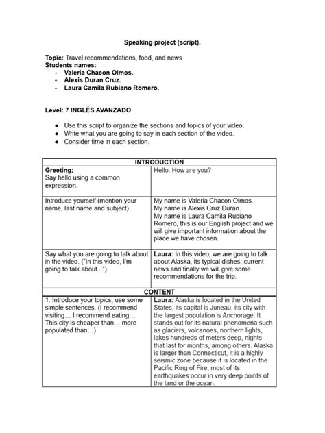 Final Project Script Nivel Avanzado Pdf Alaska Vegetables