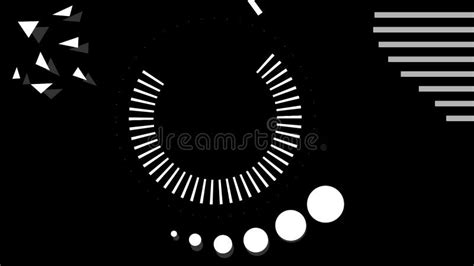 Looped Animation Background Black And White For Screensaver Stock Footage Video Of Modern