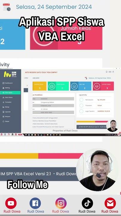 Aplikasi Spp Siswa Vba Excel Part 1 Youtube