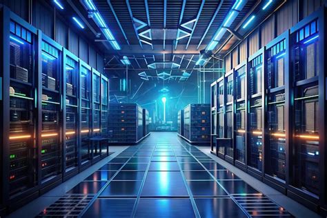 Premium Photo Modern Data Center And Network Infrastructure Solutions
