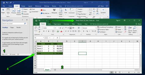 Excel Table In Word Document Computer Applications For Managers