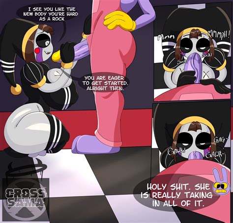 Post Cosplay Cross Sama Crossover Five Nights At Freddy S Jax Marionette Pomni Puppet