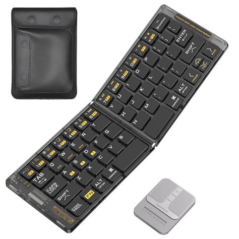 Andluck Foldable Keyboard And Mouse 2 4g F01 Folding Bluetooth Keyboard And Mouse