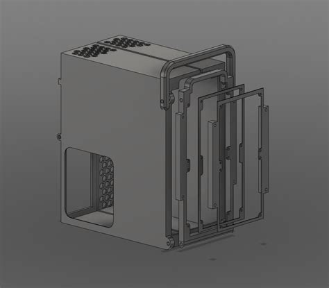 I Created A Small Form Factor Pc Case For People With Atx Normal Size Parts And Then I Set A