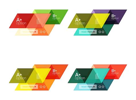 Premium Vector Set Of Vector Triangle Geometric Infographic For Workflow Layout Diagram Number