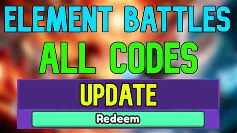 New Element Battles Codes Roblox Element Battles Codes April 2024