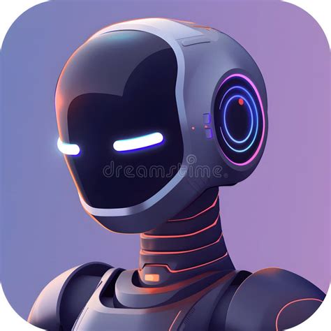 An App Icon Of A Robot With A Helmet On Stock Image Image Of Safety Droid 322285733