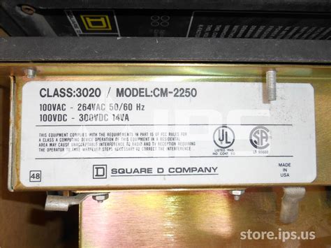 Cm 2250 Square D Sqd Powerlogic Cm 2250 Circuit Monitor Unit Class 3020
