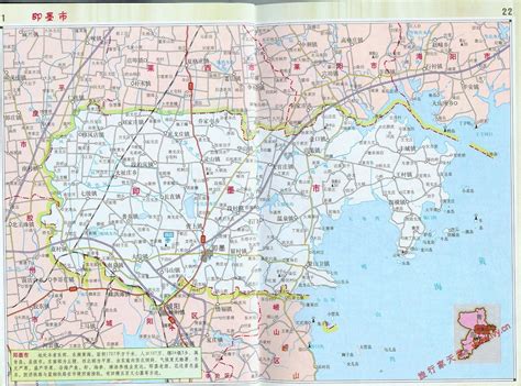 青岛即墨区地图 青岛地区 青岛老 大山谷图库
