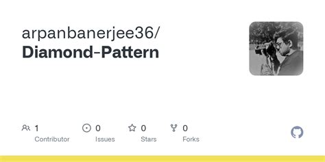 GitHub Arpanbanerjee36 Diamond Pattern