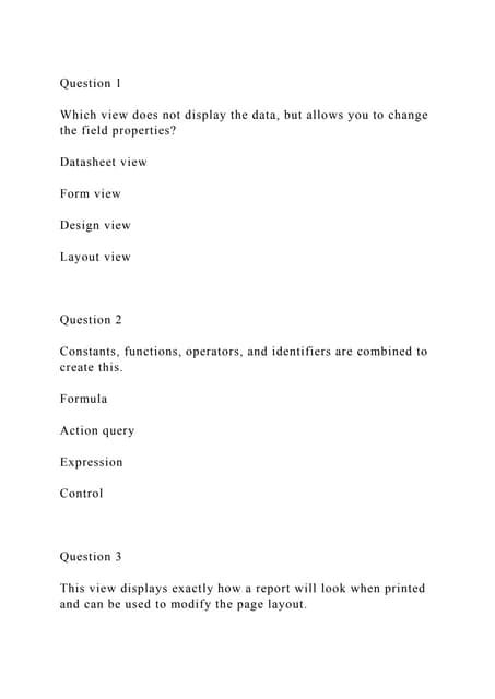 Data Types And Field Properties Ppt