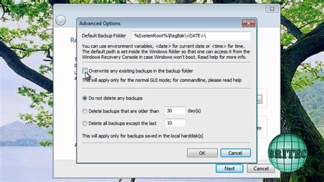 Regbak Registry Backup And Restore Tool By Britec Youtube