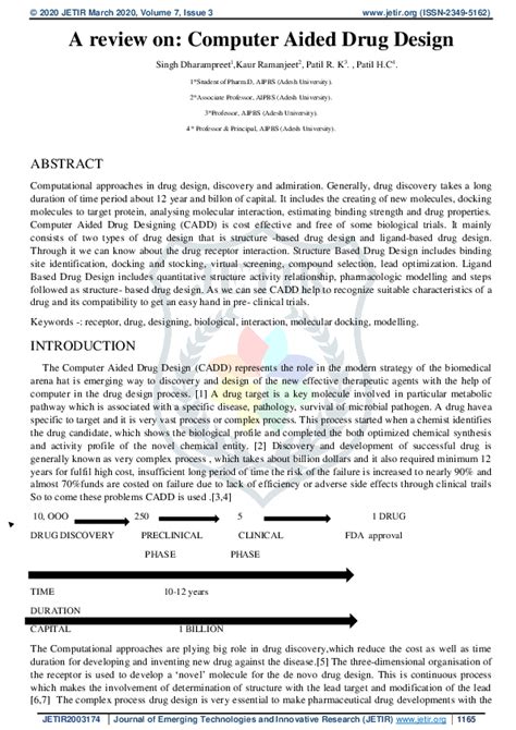 Pdf A Review On Computer Aided Drug Design