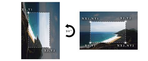 How To Calculate The Selection Coordinates Of A Resized And Rotated Image Burnmind