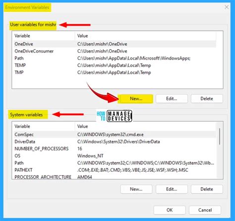 Environmental Variables Windows 11 Modify And Or Display Environment