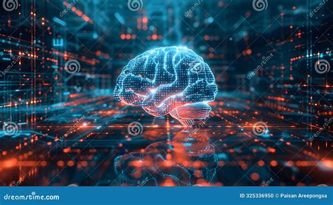 Big Data Concept Digital Neural Network Introduction Of Artificial Intelligence Stock