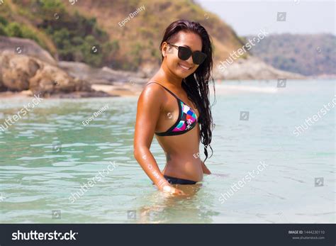 Sexy Happy Smile Woman Bikini Swimsuit Stock Photo Shutterstock