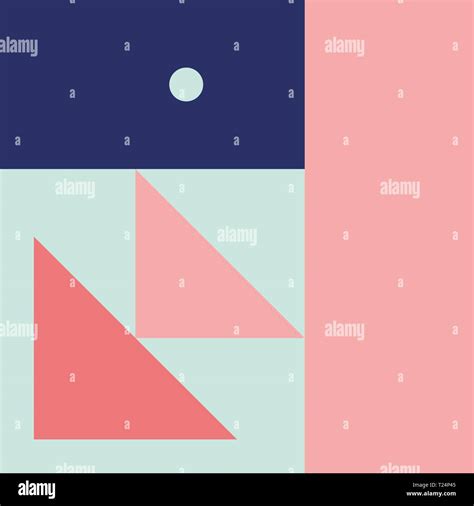 Vector Geometric Background In Material Design Style Stock Vector Image And Art Alamy