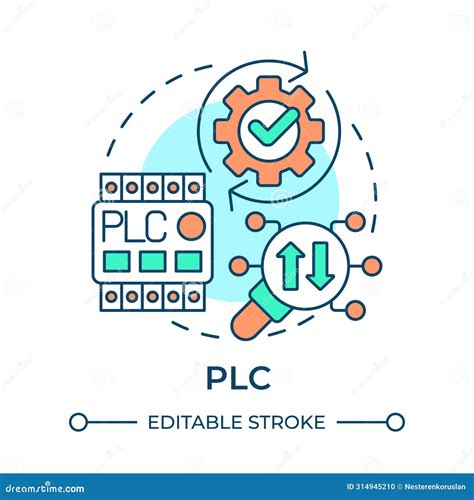 PLC Multi Color Concept Icon Vector Illustration CartoonDealer Com 314945210