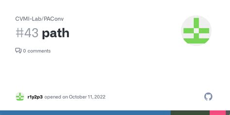 path · issue 43 · cvmi lab paconv · github
