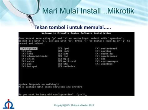 Pengenalan Dan Installasi Mikrotik Ppt