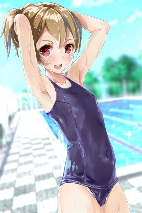Kntrs Knyrs Silica Sword Art Online Absurdres Highres 1girl Armpits Arms Behind Head