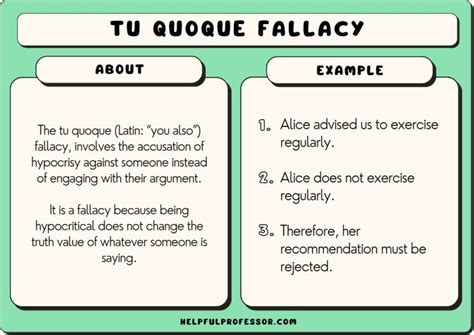 10 Tu Quoque Fallacy Examples 2025