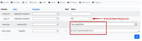 Tạo tài khoản Admin WordPress trong phpMyAdmin