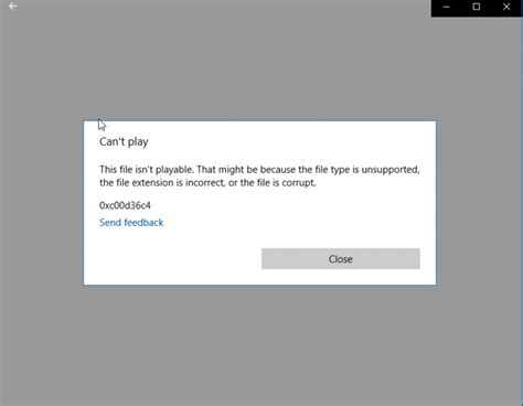 Fix Error Code 0xc00d36c4 While Playing Videos Stellar