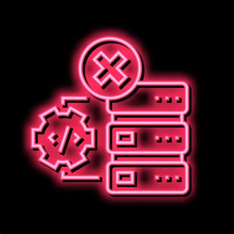 Debugging Servers Neon Glow Icon Illustration 20595833 Vector Art At