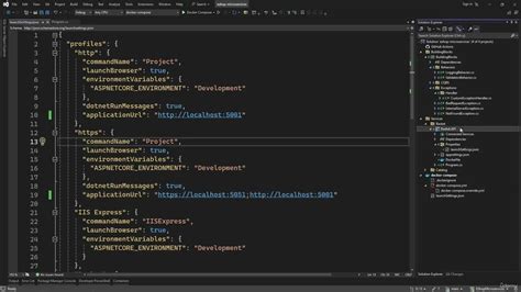 8 003 Set Port Numbers For Basketapi Microservice Modify Launch Settings Youtube