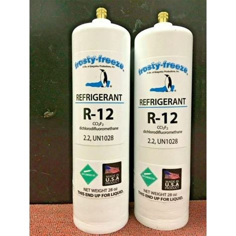 R12 Refrigerant 12 R 12 2 28 Oz Cans Self Sealing Cans Kit D