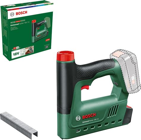 Bosch Home Garden 18V Cordless Electric Tacker Stapler Nailer Without